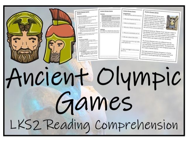 LKS2 History - Ancient Olympics Reading Comprehension & Informational ...