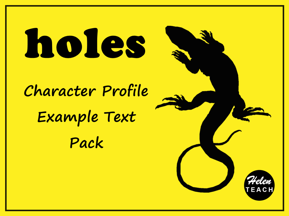 Holes: Character Profile Example Text Pack | Teaching Resources