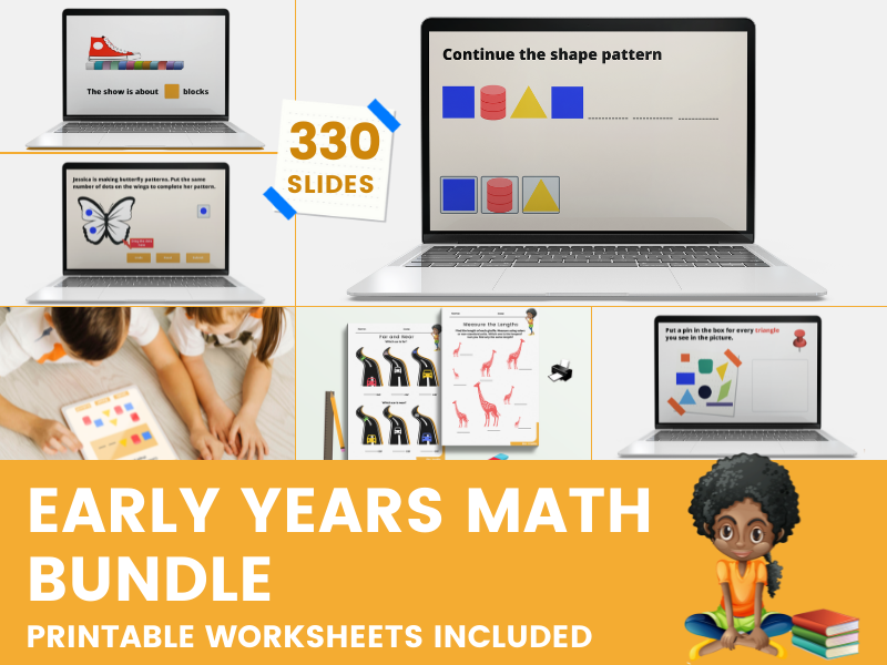 Preschool Maths Bundle | Interactive Activities | Teaching Resources