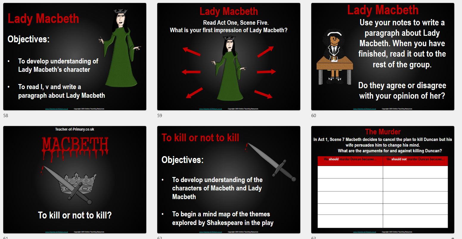 Macbeth - Year 5/6 | Teaching Resources