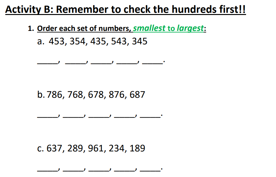 PLACE VALUE ACTIVITIES Teaching Resources PLACE VALUE ACTIVITIES Teaching Resources