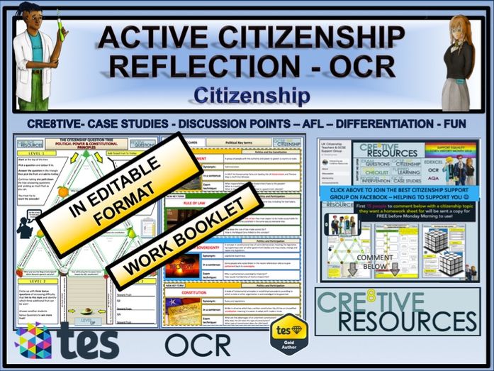 Active Citizenship OCR by thecre8tiveresources | Teaching Resources