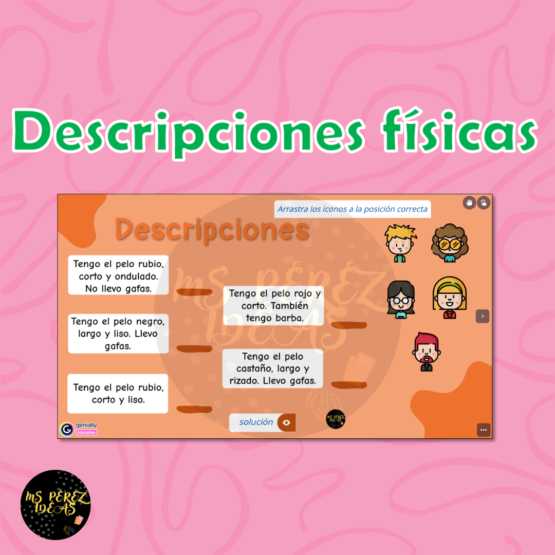 Descripciones Físicas – Reading matching | Teaching Resources