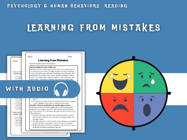 Learning from Mistakes -Psychology and Human Behavior Reading ...