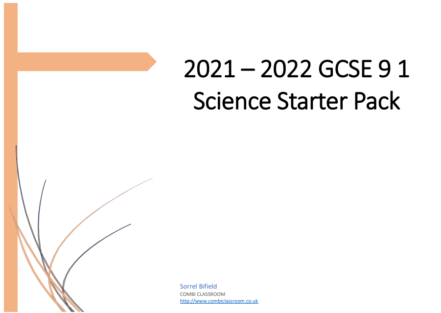 GCSE 9 1 Science Starter Study Pack (2021 - 2022) | Teaching Resources