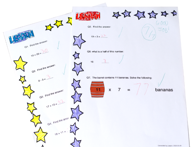 Y1 Maths Worksheets, Generated by Leaarn | Teaching Resources