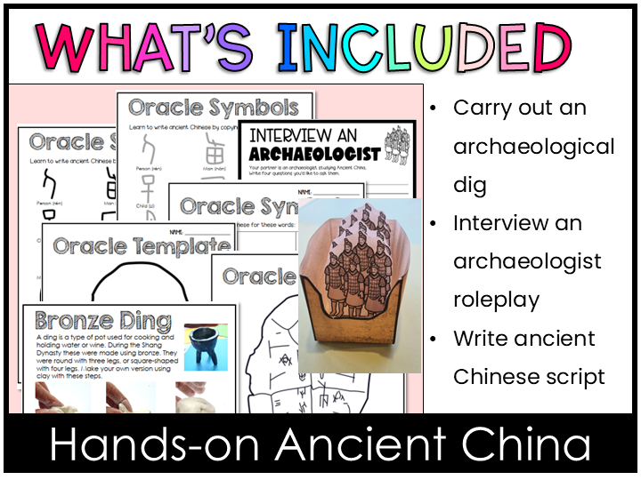 Ancient China Art Hands-on Shang Dynasty Activities Great Wall of China ...