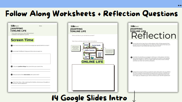 Screen Time Activity - Mapping Online Life | Life Skills & Phone ...
