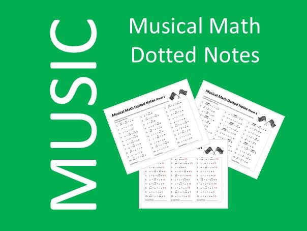 Musical Math Dotted Notes | Teaching Resources