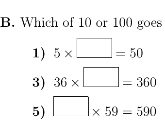 Multiplying by 10 and 100 (whole numbers only) worksheet with solutions ...