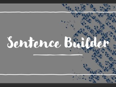 Sentence Builder | Teaching Resources