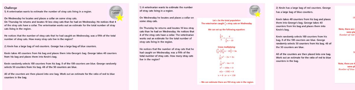 Capture Recapture - Maths GCSE Higher PowerPoint & ActivInspire Lesson ...