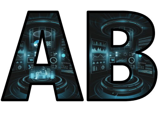 Hologram Holographic Future Meeting Lettering Set Display Title Letters ...