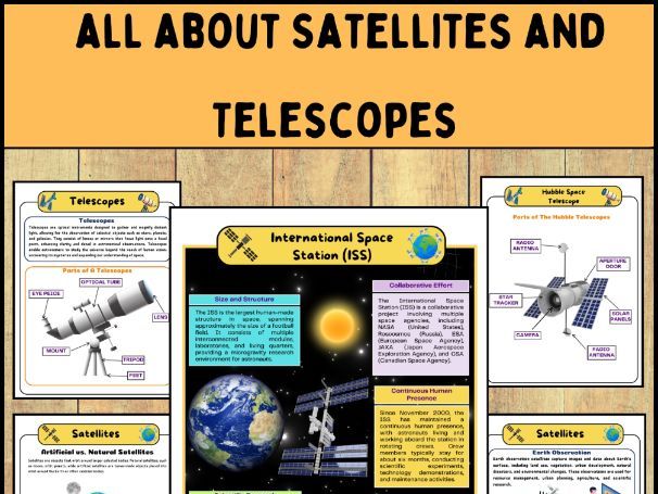 All About Satellites and Telescopes : STEM Activities & worksheets ...