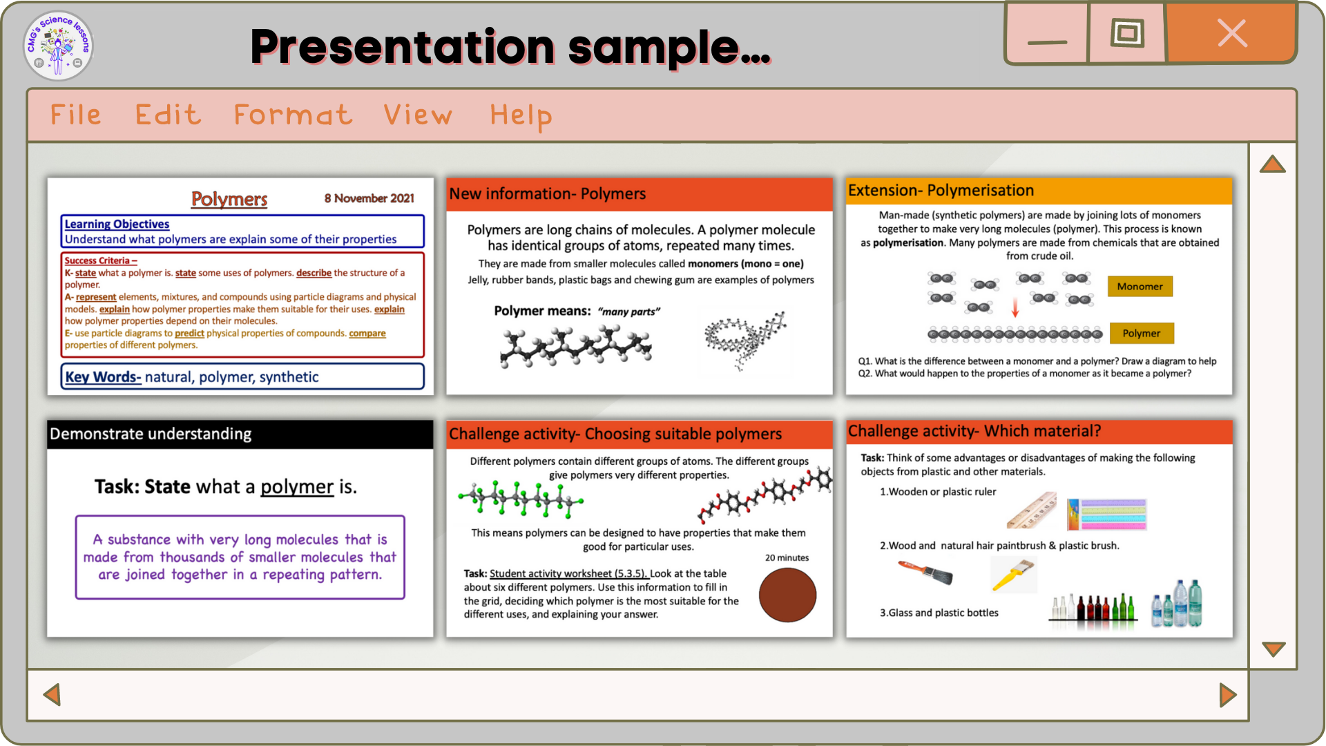Polymers | Teaching Resources