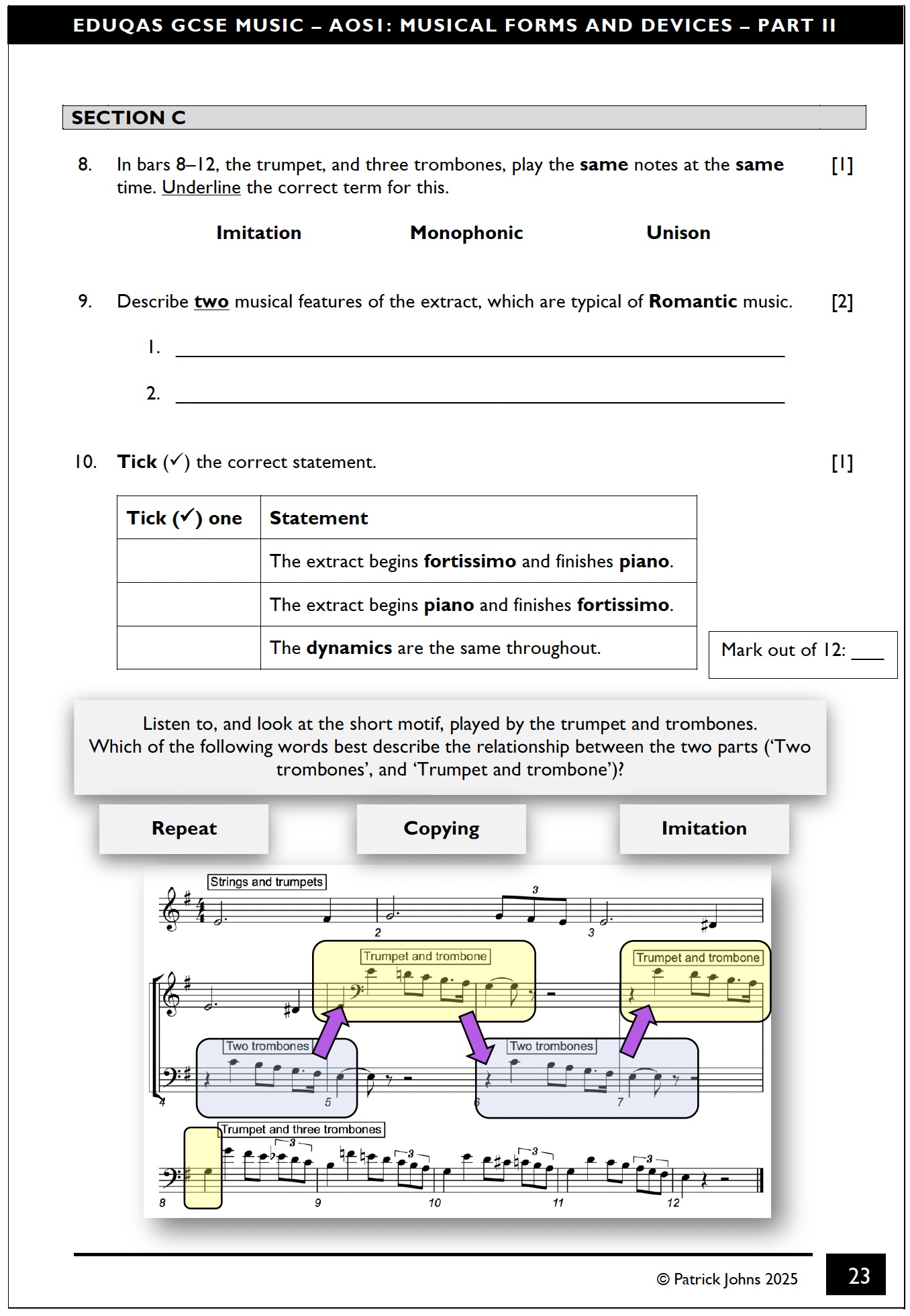 Eduqas GCSE Music - AoS 1 - Musical Forms and Devices [Part II] - SIX LESSONS* | Teaching Resources