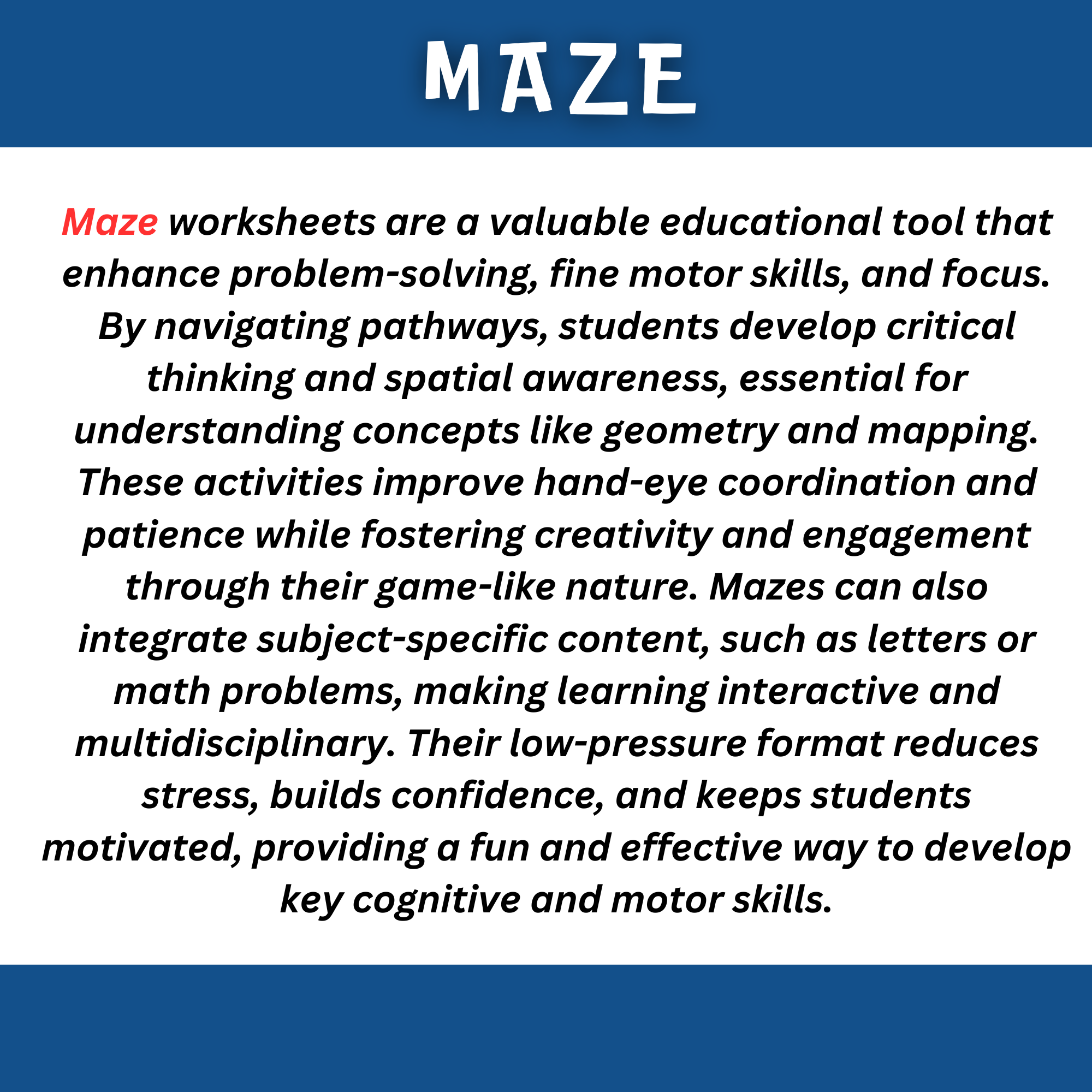 100 Maze Activity Worksheet (Medium-Level) | Teaching Resources