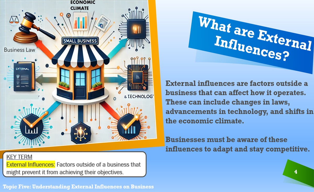 Edexcel GCSE Business - External Influences | Teaching Resources