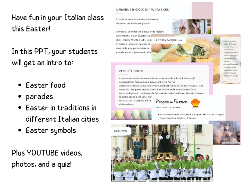Pasqua in Italia - Easter in Italy - PPT Presentation - Food ...