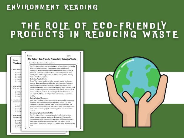 The Role of Eco-friendly Products in Reducing Waste - Environment ...