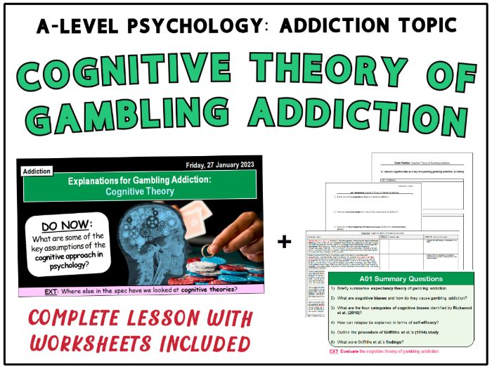 A-LEVEL PSYCHOLOGY - ADDICTION (COMPLETE TOPIC) | Teaching Resources