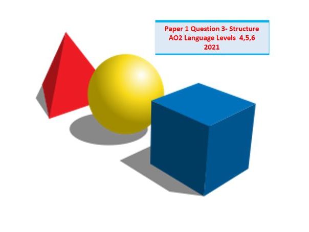 AQA English Language- Paper 1: Question 3- Structure. | Teaching Resources