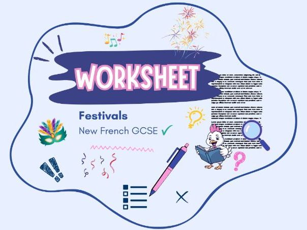 Festivals - Worksheet Popular culture - New French GCSE | Teaching ...