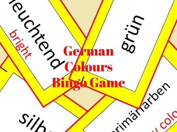 10 German Topics Bingo Games Activity | Teaching Resources