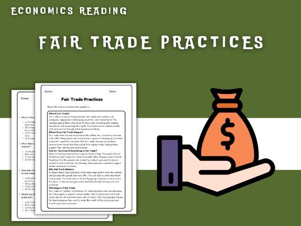 Fair Trade Practices - Economics Reading Worksheet | Teaching Resources