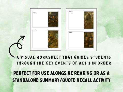 GCSE - Shakespeare's Macbeth - Act 3 (Note-Taking Resource or Revision ...