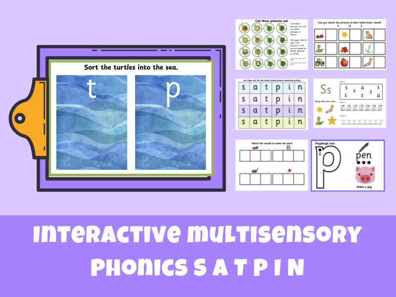 Interactive Phonics Games for s a t p i n. | Teaching Resources