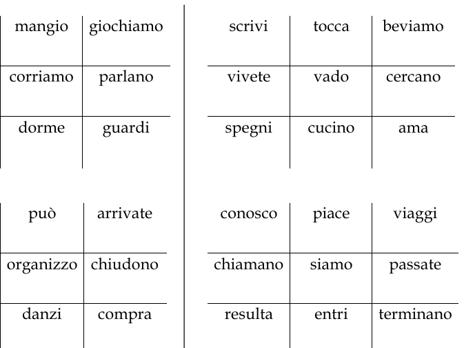 Tic Tac Toe Italian Simple Past Tense Worksheets | Teaching Resources