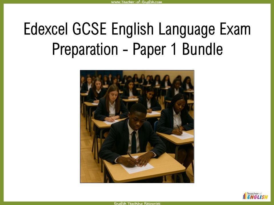 Edexcel GCSE English Language Exam Preparation Bundle - Paper 1 ...