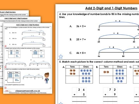 Year 2 Add 2-Digit and 1-Digit Numbers Autumn Block 2 Maths Homework ... Year 2 Add 2-Digit and 1-Digit Numbers Autumn Block 2 Maths Homework ...