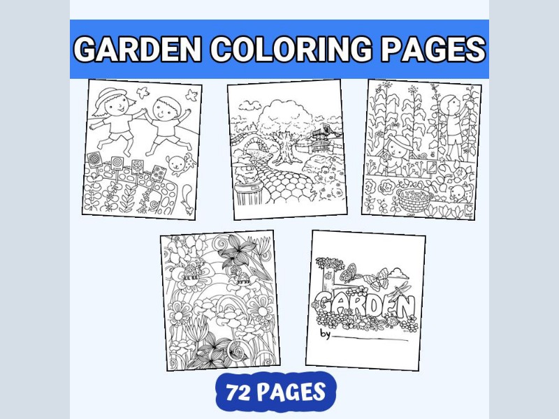 Printable Garden Coloring Pages: Unleash Your Creativity with Nature ...