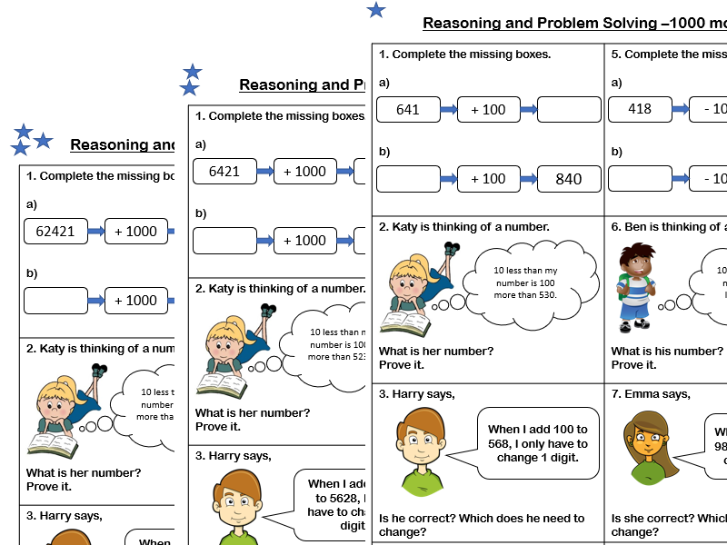 White Rose Maths Year 4 Place Value 1000 More Or Less Problem White Rose Maths Year 4 Place Value 1000 More Or Less Problem