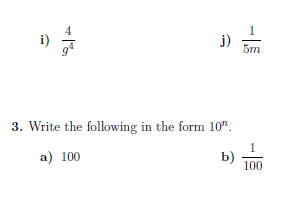 Negative indices worksheet no 3 (with solutions) | Teaching Resources