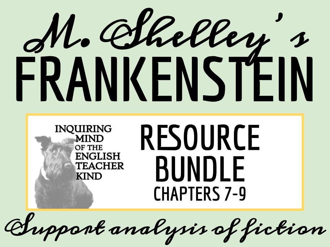 Frankenstein Chs. 7-9 Quiz & Close Reading Bundle | Teaching Resources