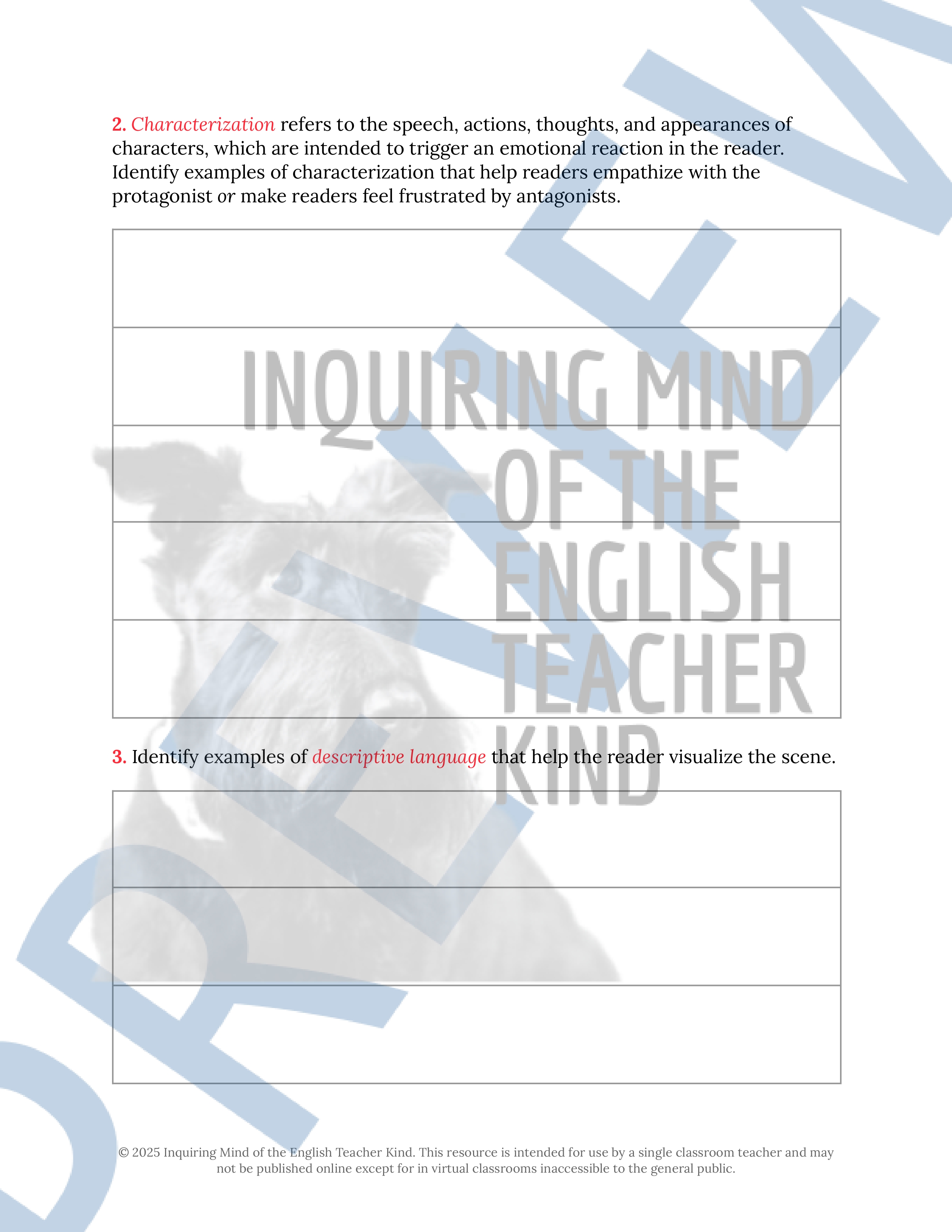 "Sleeping Beauty" Literary Craft Worksheet (Grimm's Fairy Tale | Short ...