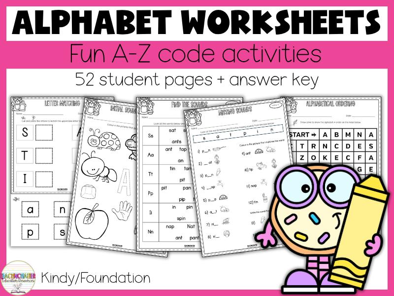 Initial Sounds and Letter Recognition – A–Z Phonics Pack for EYFS ...