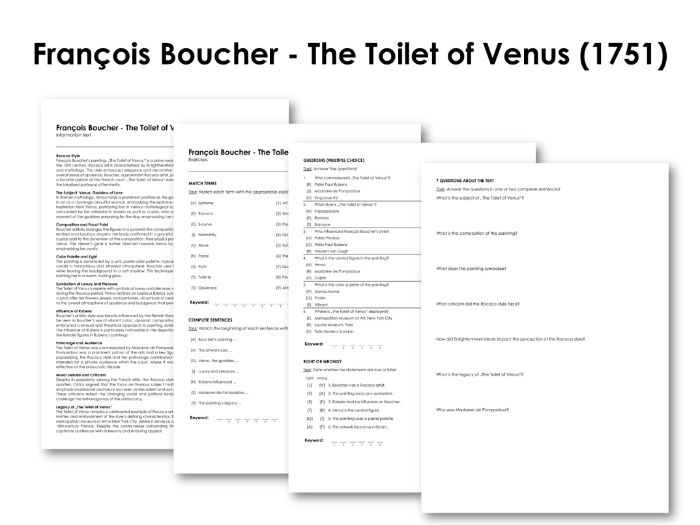 François Boucher - The Toilet of Venus (1751) | Teaching Resources