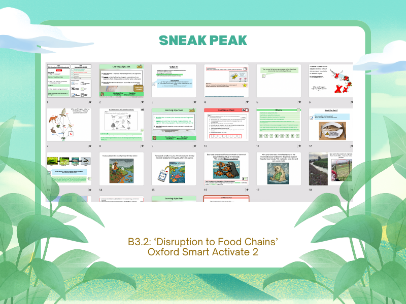 Disruption to Food Chains - KS3 Science - B3.2 Activate 2 | Teaching ...