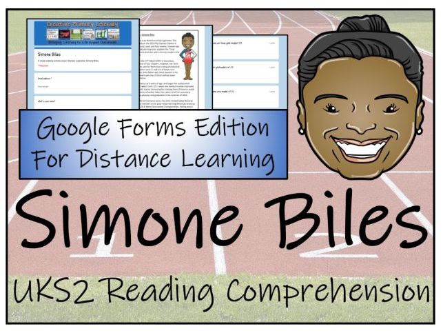 UKS2 Simone Biles Reading Comprehension & Biography Bundle | Digital ...