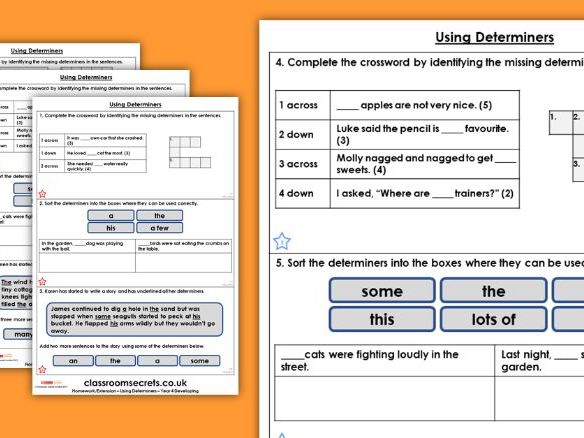 FREE Grammar Year 4 Using Determiners Autumn Block 1 Homework Extension ... FREE Grammar Year 4 Using Determiners Autumn Block 1 Homework Extension ...