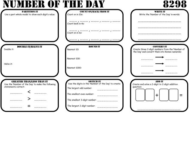 Number of the Day Y3/4 | Teaching Resources