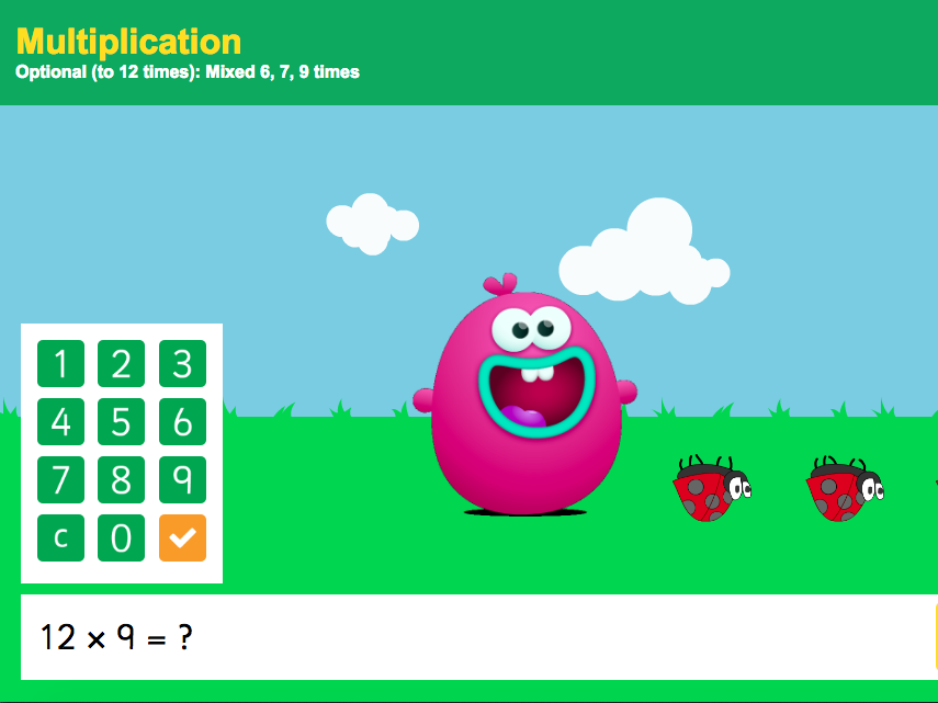 6 7 And 9 Times Tables Up To 12x Interactive Game KS2 Number