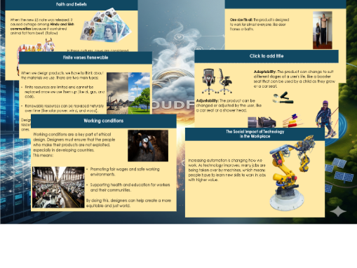 GCSE D&T Theory -Social and Economic Challenges (Complete Lesson ...