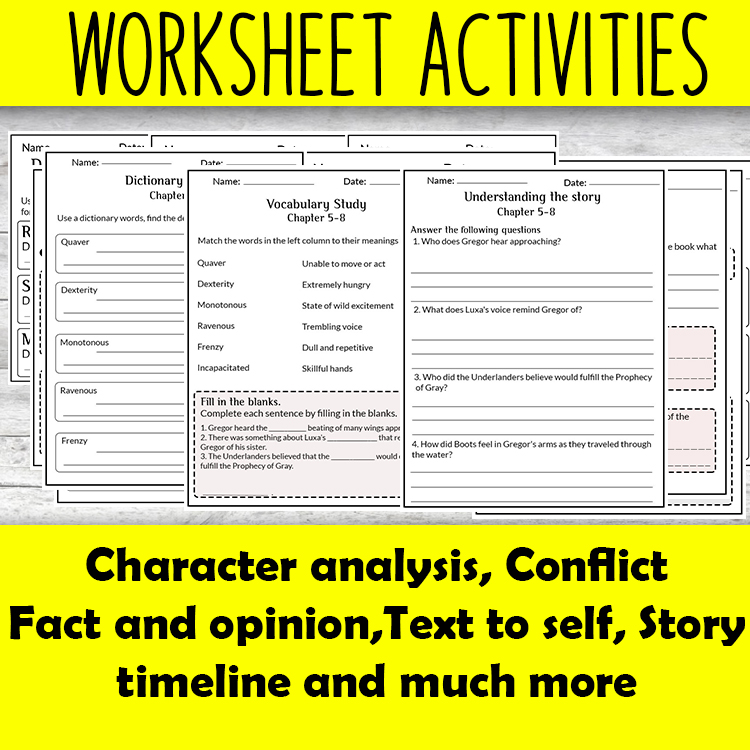 Gregor the Overlander Novel Study | Teaching Resources