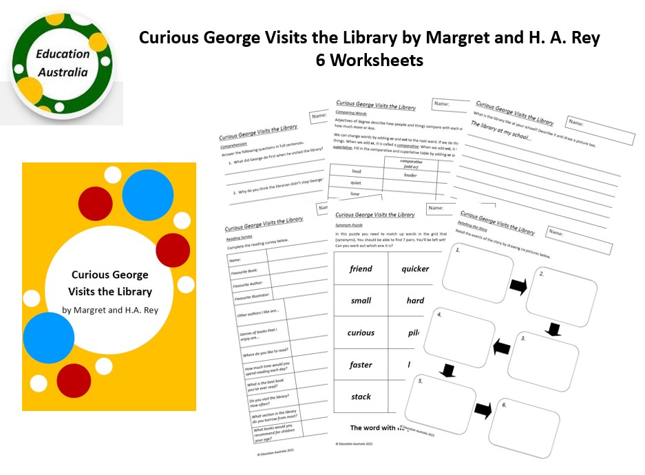Curious George Visits the Library by Margret and H. A. Rey - 6 ...
