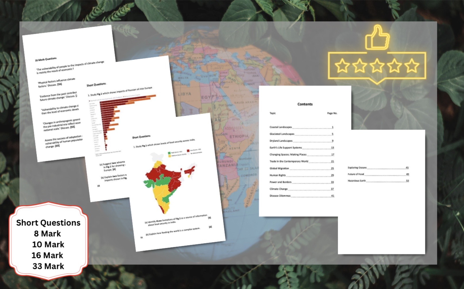 A-Level Geography Practice Workbook OCR | Teaching Resources